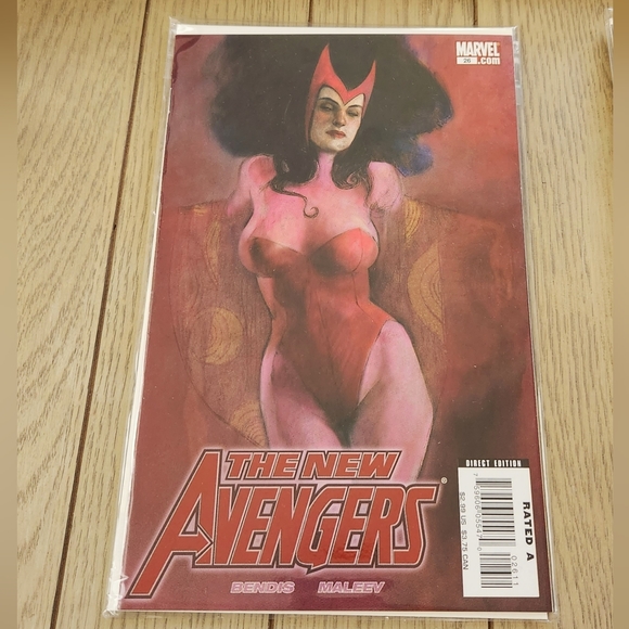 Marvel | Other | Vtg Y2k New Avengers 26 207 Scarlet Witch Returns Team Key Maleev Wandavision ...